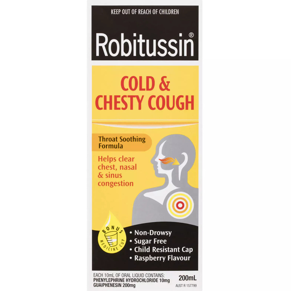 Robitussin Cold & Chesty Cough 200ml – NutriRX